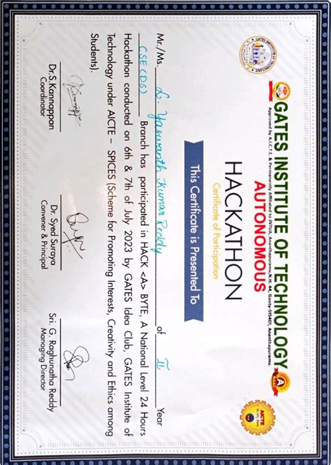 Lakkasani Yaswanth Reddy On Linkedin I Am Happy To Share That I Have