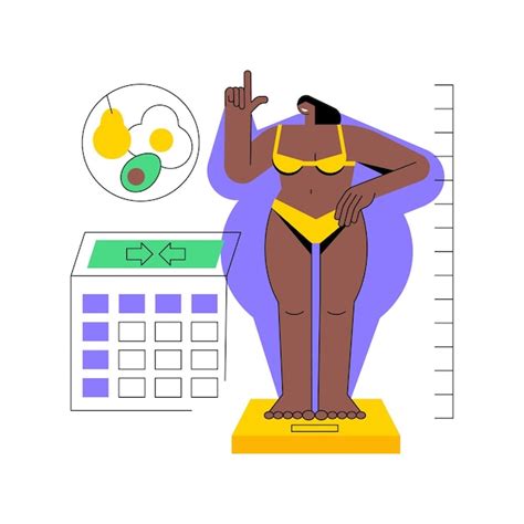 Premium Vector Body Mass Index Abstract Concept Vector Illustration