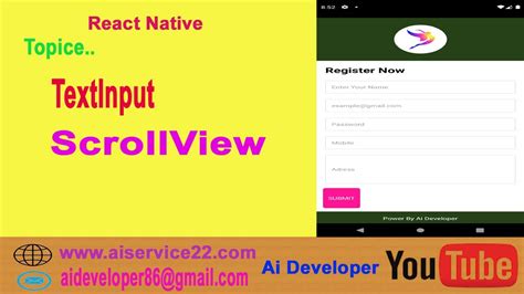 Ch 7 React Native Textinput And Scrollview React Reactnative