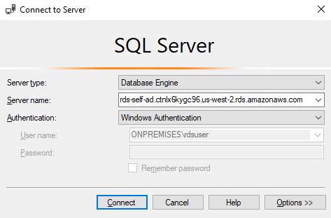 Switching Amazon RDS For SQL Server From AWS Managed Microsoft AD To Self Managed AD Microsoft