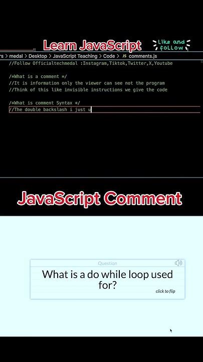 Javascript Comment Javascript Microsoft Javascript Codingdecoded Shorts Codeeducation
