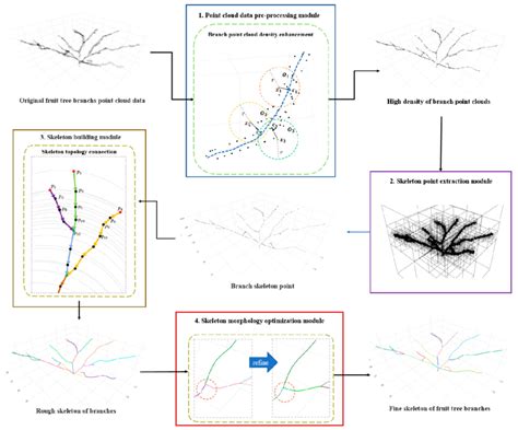 functional structure of point cloud skeleton extraction algorithm for