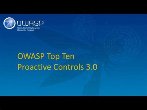 Ndc Conferences Talk The Owasp Top Ten Proactive Controls From Ndc Conferences Class Central