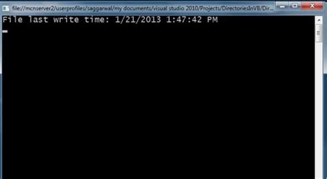 Get And Set File Last Write Time Using Vbnet