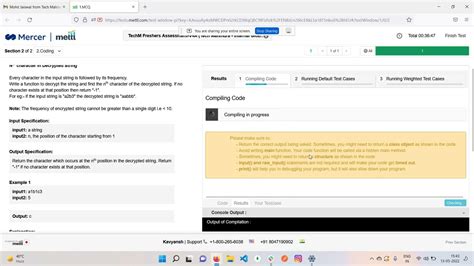 Tech Mahindra Psychometric Assessment Coding Test May 2022