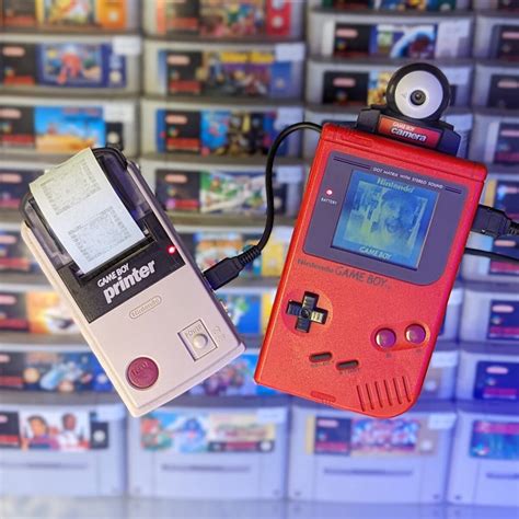 The Nintendo Game Boy Printer Camera Bundle Red Dmg Buy At Retro Sect