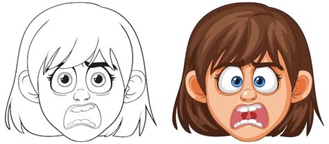Vector De Expresi N De La Chica Sorprendida Vector Premium