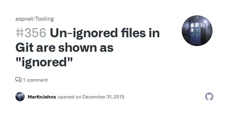 Un Ignored Files In Git Are Shown As Ignored Issue 356 Aspnet