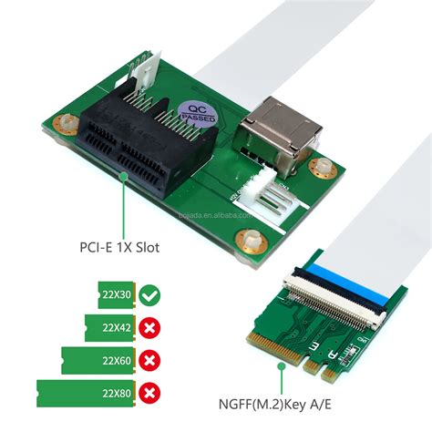 M NGFF Key A E Interface To PCI E X Adapter Card