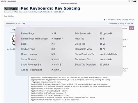ipad keyboards key spacing macrumors forums