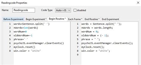 Well Js Code Errors On Pavlovia Online Experiments Psychopy