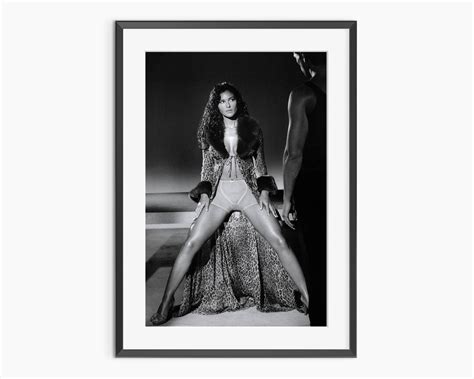Monica Bellucci At Fashion Shoot Vintage Fashion Model Poster Black