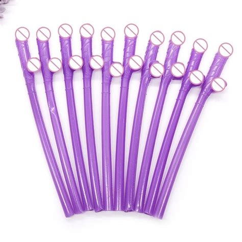 10 Pcs Drinking Penis Straws Bridal Shower Sexy Hen Night Willy Penis