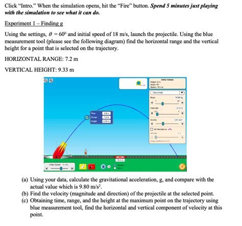 Solved Experiment 2 Range Versus Initial Speed How Does