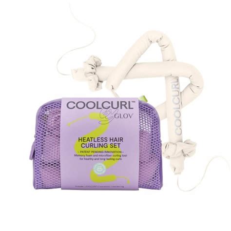 Glov Cool Curl Heatless Hair Curling Set White