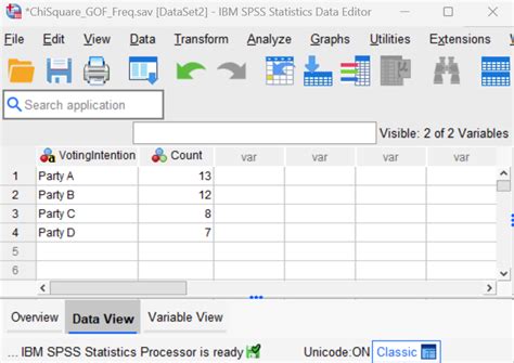 Chi Square Goodness Of Fit Test In Spss Ez Spss Tutorials