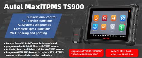 Autel Maxitpms Ts900 Obd2 Scanner Tpms Sensors Programming