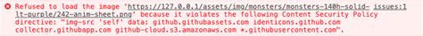 Javascript Browser Extension Refused To Load Image Because It