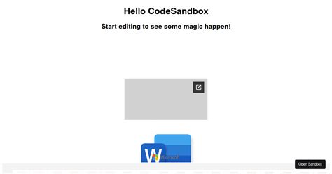 Preview File Online Codesandbox