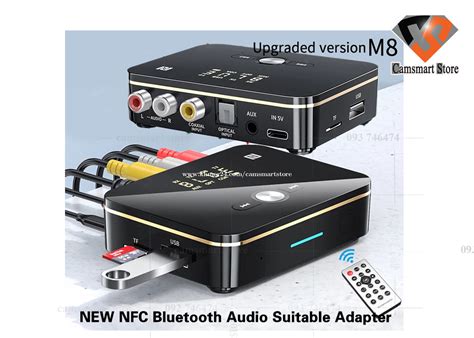 NFC Multi Function Bluetooth Compatible Adapter 5 0 Audio Transmitter Receiver HD Wireless