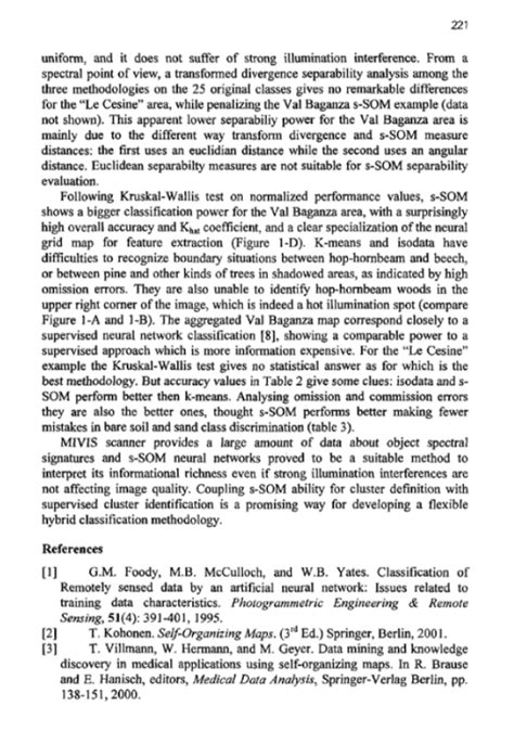 Pdf Spectral Self Organizing Map For Hyperspectral Image Classification