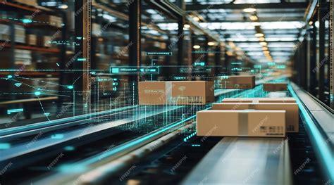 Futuristic Smart Logistics And Digital Supply Chain With Ai Technology And Connected Parcel