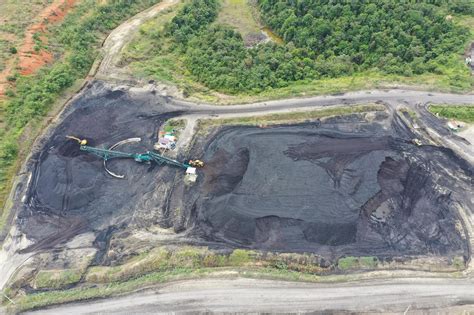 Premium Photo Aerial View Industrial Of Opencast Coal Mining With Lots Of Machinery At Work