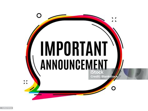 Simbol Pengumuman Penting Tanda Penawaran Khusus Vektor Ilustrasi Stok