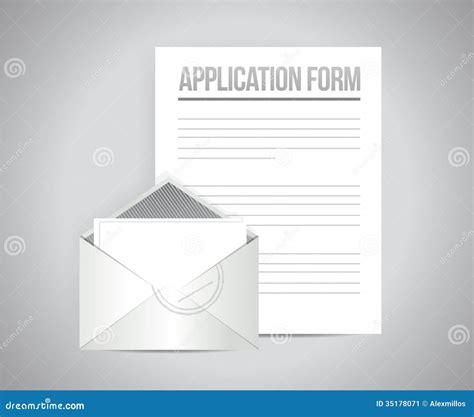 Application Form Illustration Design Graphic Stock Image Image 35178071