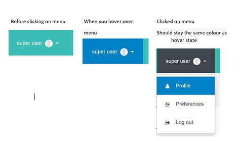 Css Code For User Menu Navigation Background Color Stack Overflow