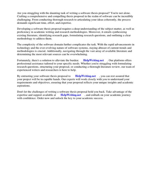 Software Thesis Proposal Pdf Thesis Hypothesis Software Thesis Proposal Pdf Thesis Hypothesis