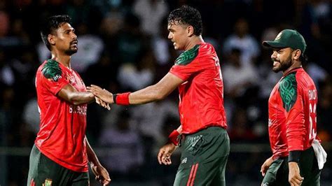 Ban Vs Ned Taskin Ahmeds Fiery Four Fer Propels Bangladesh To 8 Wicket Victory Over