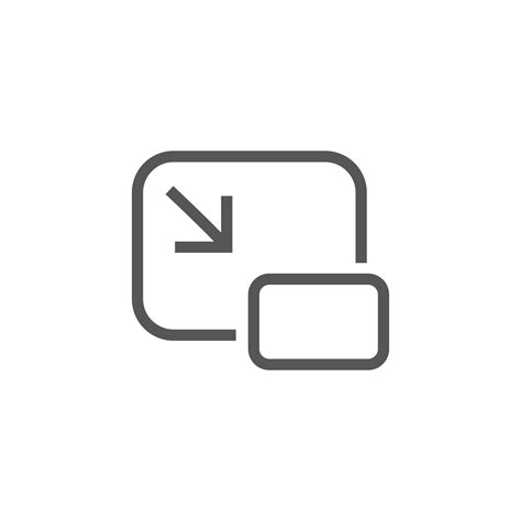 Picture In Picture Pip Icon 10248832 Vector Art At Vecteezy