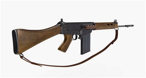 Self Loading Rifle L1a1 3d Model
