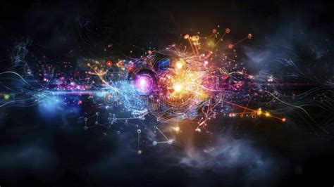 Quantum Computing Revolution Floating Algorithms In Abstract Digital Space Futuristic