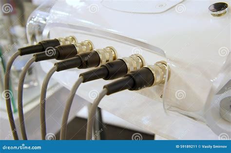 Connectors In The Electrical Main Distribution Board Unit Circuit Of Control Panel With