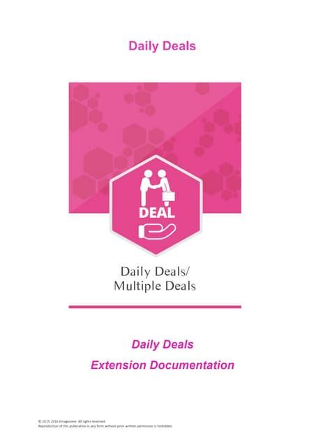 Daily Deals Extension For Magento Pdf