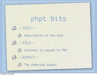 How To Write PHPT Tests PPT