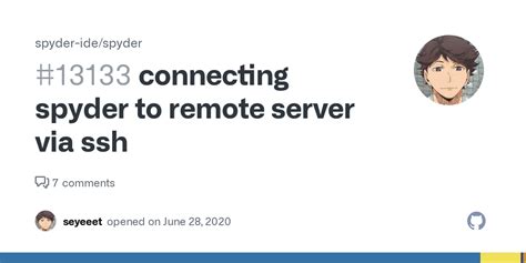 Connecting Spyder To Remote Server Via Ssh · Issue 13133 · Spyder Ide