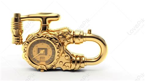 수평 3d 렌더링 향상된 시각적 효과를 위해 흰색 배경에 금색 가솔린 펌프 금 배경 금색 배경 시각적 배경 이미지 Hd 금 금색 시각적 배경 사진 무료 다운로드