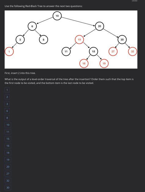 Solved Use The Following Red Black Tree To Answer The Next