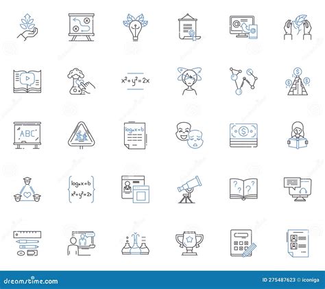 Awareness Line Icons Collection Consciousness Insight Perception Recognition Understanding