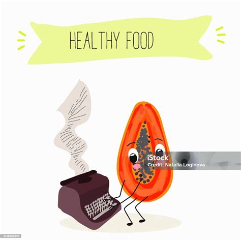 귀여운 파파야 피타하야 캐릭터 재미있는 과일 다양한 활동을 하는 캐릭터 평면 벡터 그림입니다 유기농 식품 건강 식품 어린이 메뉴 삽화 초대장 0명에 대한 스톡 벡터 아트 및