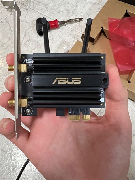 Asus Pce Ax Bt Ax Dual Band Pci E Wifi Ax Adapter With External Antennas