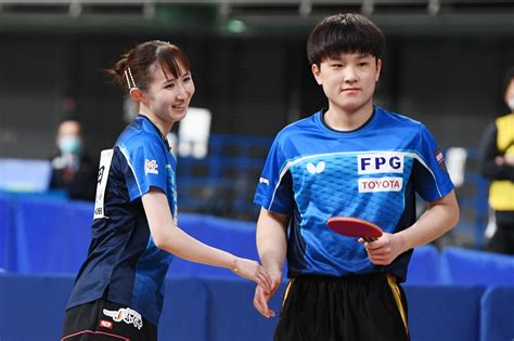 張本智和・早田ひな2連覇！世界卓球銀メダルペアが貫禄の優勝【全日本卓球 混合ダブルス】｜テレ東卓球news：テレ東