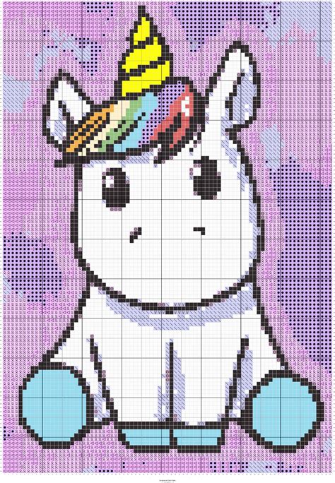 Рисование По Клеточкам Единорог 64 фото