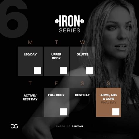 Caroline Girvans Iron Series Workouts And Results My Fitness Routines