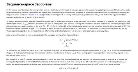 Heterogeneous Agent Modeling Sequence Space Jacobians