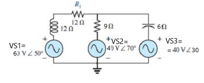 Solved By Using Mesh Current Find The Current Phasors And Chegg