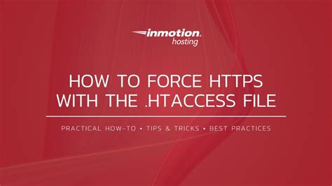 How To Force With The Htaccess File Youtube